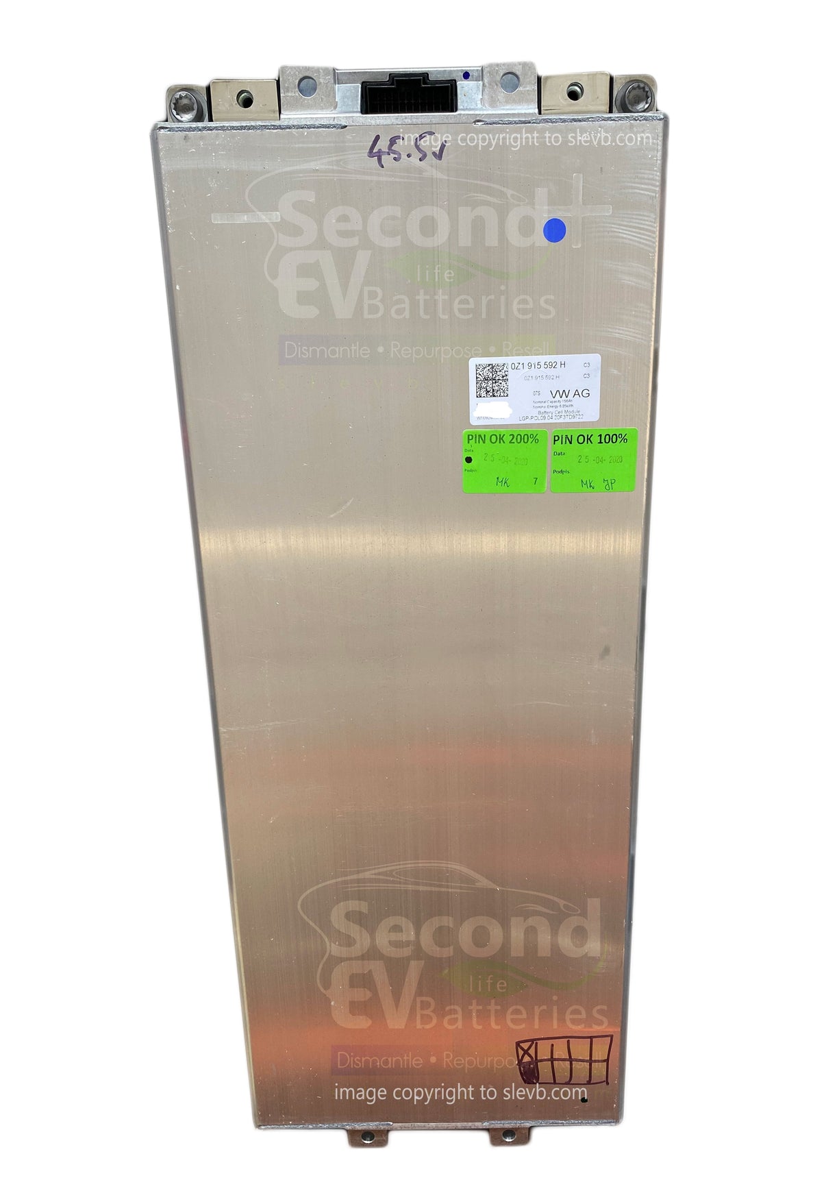 VW ID MEB 12S Module - 6.85kWh / 156Ah / 44V - 0Z1915 592 H – Second ...